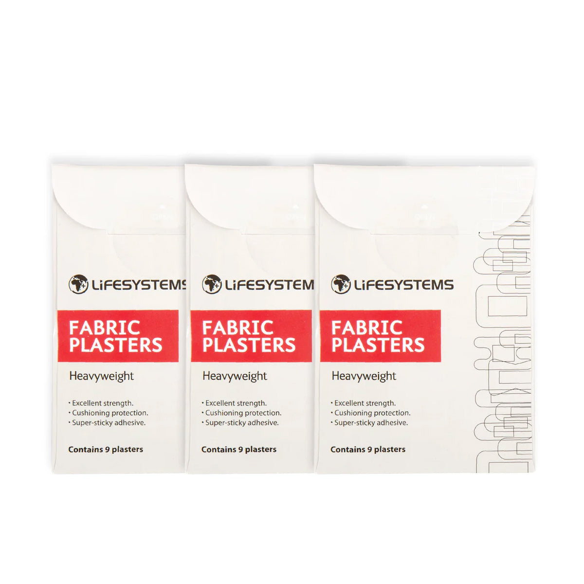 Lifesystems Fabric Plasters – Assorted (27 Pack)