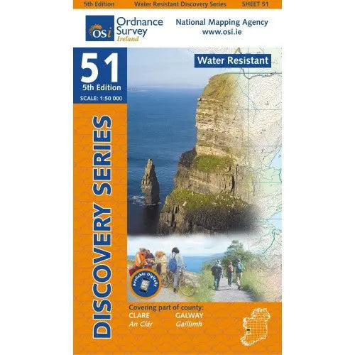 Ordnance Survey Ireland OSI Discovery Series Weatherproof Maps